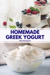 Homemade Greek Yogurt | Creamy, High in Protein and Preservative Free!