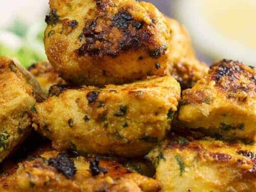 Indian Chicken Tikka Bites | Low Carb Tikka Kabobs