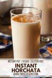 Instant Horchata | Pressure Cooker Quick Horchata