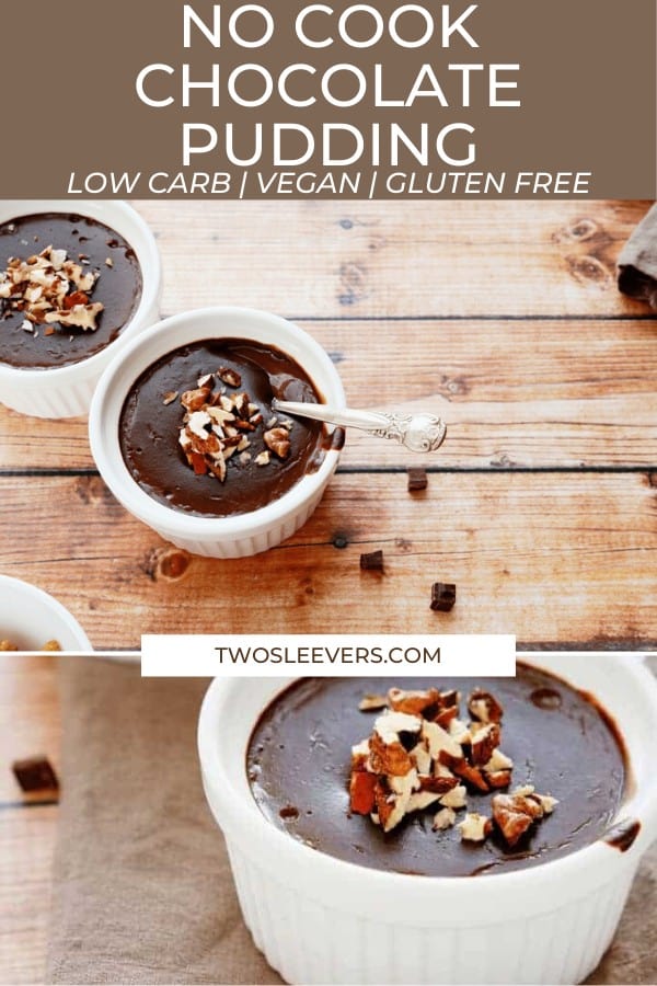 No Cook Chocolate Pudding | Keto Chocolate Pudding | Vegan Recipe