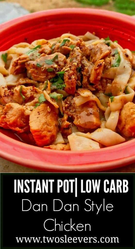 Low Carb Dan Dan Style Chicken | Pressure Cooker Recipe