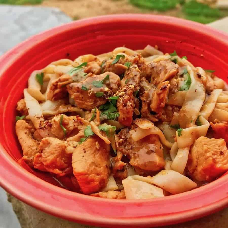Low Carb Dan Dan Style Chicken | Pressure Cooker Recipe
