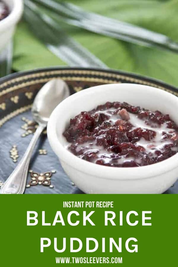 Black Rice Pudding | Simple, Vegan and Instant Pot! - TwoSleevers
