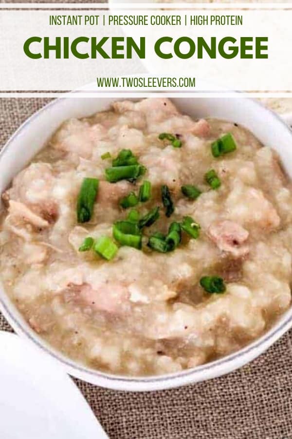 Chicken Congee Recipe | Easy Instant Pot Chicken Congee