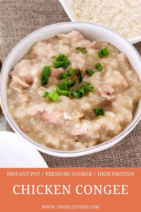 Chicken Congee Recipe | Easy Instant Pot Chicken Congee