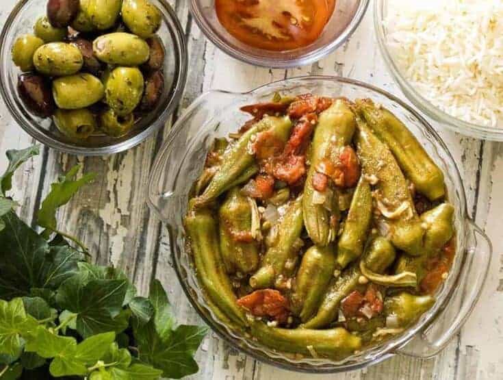 Mediterranean Bamyeh Okra and Tomato Stew Recipe - TwoSleevers
