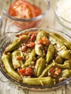 Mediterranean Bamyeh Okra and Tomato Stew Recipe - TwoSleevers