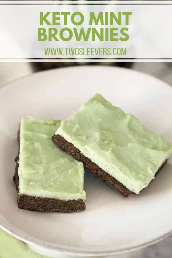 Keto Mint Brownies | Make them in the microwave!