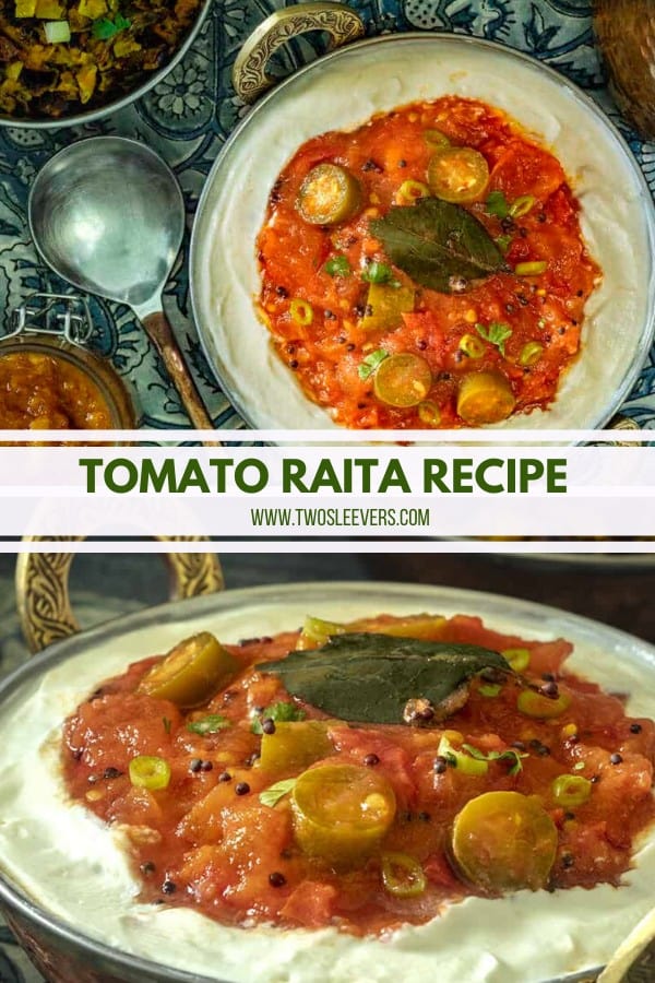 Raita Recipe | Tomato Raita | An Easy Indian Appetizer! - TwoSleevers
