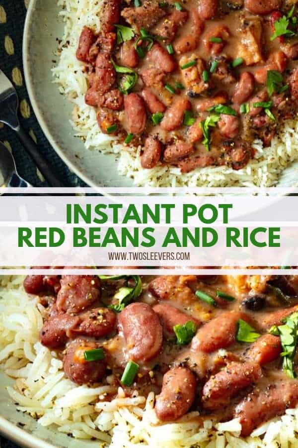 Instant Pot Red Beans and Rice | The Perfect Comfort Food | TwoSleevers