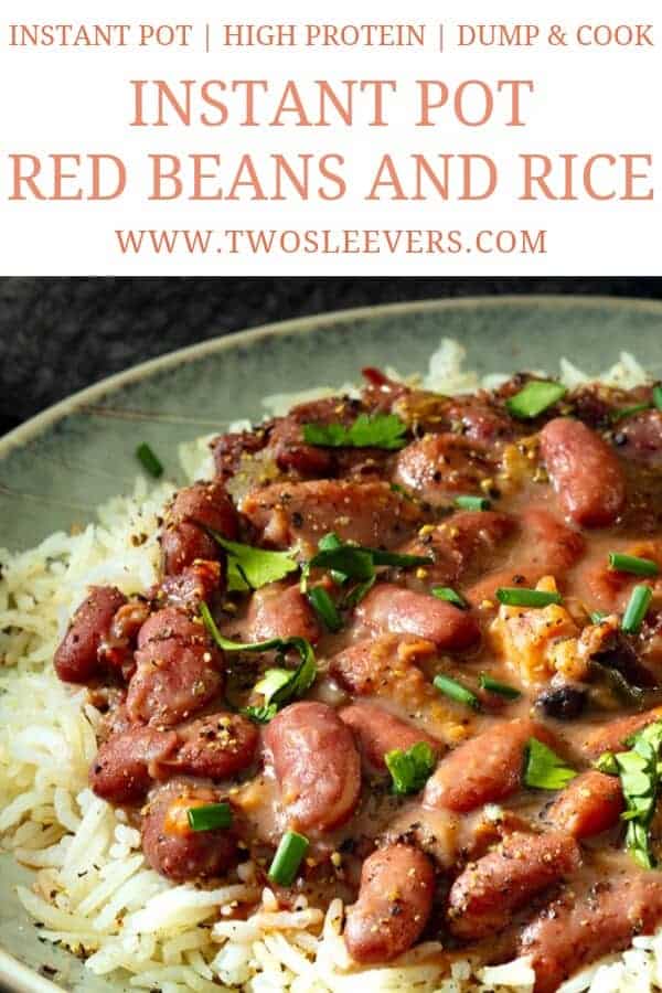 Instant Pot Red Beans and Rice | The Perfect Comfort Food | TwoSleevers