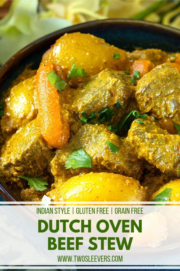 Dutch Oven Beef Stew Indian Style | Oven Beef Stew Recipe