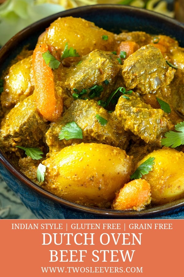 Dutch Oven Beef Stew Indian Style | Oven Beef Stew Recipe