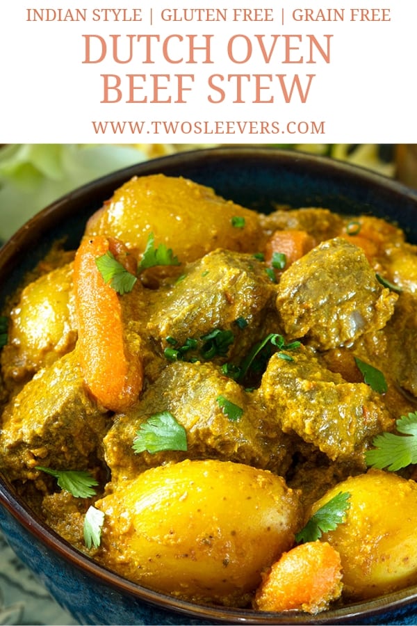 Dutch Oven Beef Stew Indian Style | Oven Beef Stew Recipe