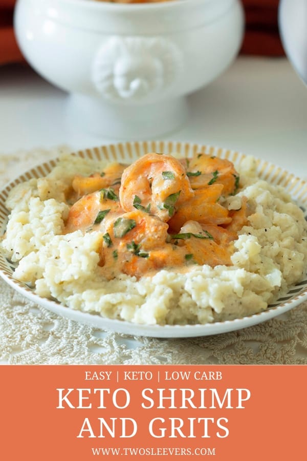 Keto Shrimp And Grits | Low Carb Grits! - TwoSleevers