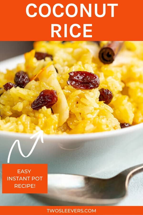 Sweet Coconut Rice Recipe | Instant Pot Narali Bhat - TwoSleevers