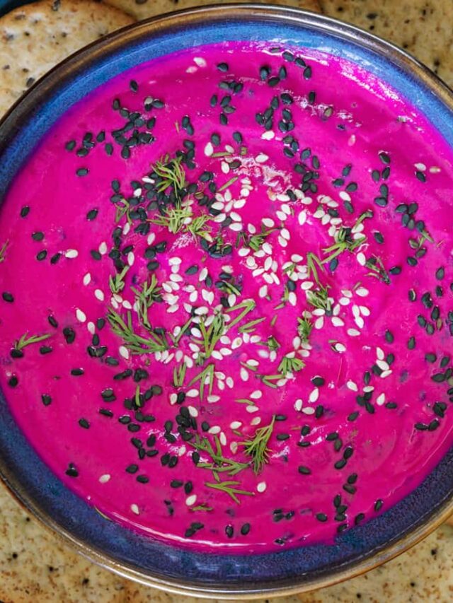 Persian Borani Beet Dip - TwoSleevers