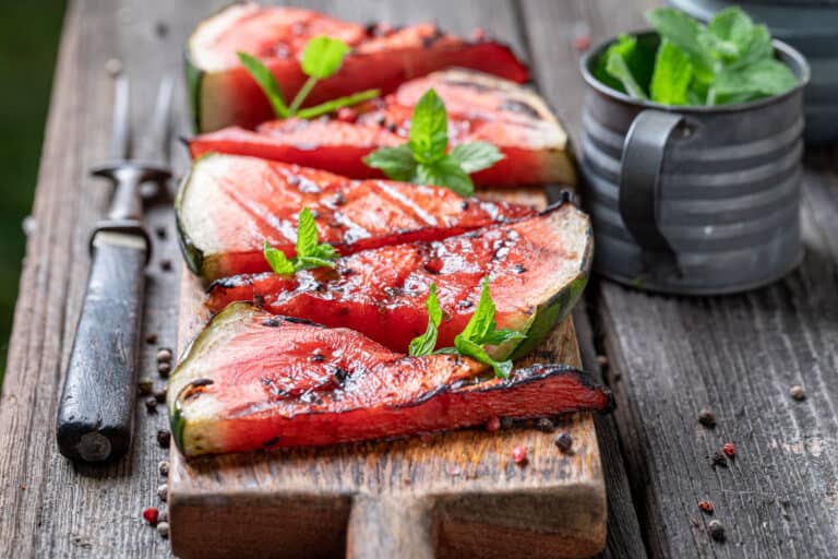 Watermelon Steak | Grilled Watermelon Vegan Steak Recipe - TwoSleevers