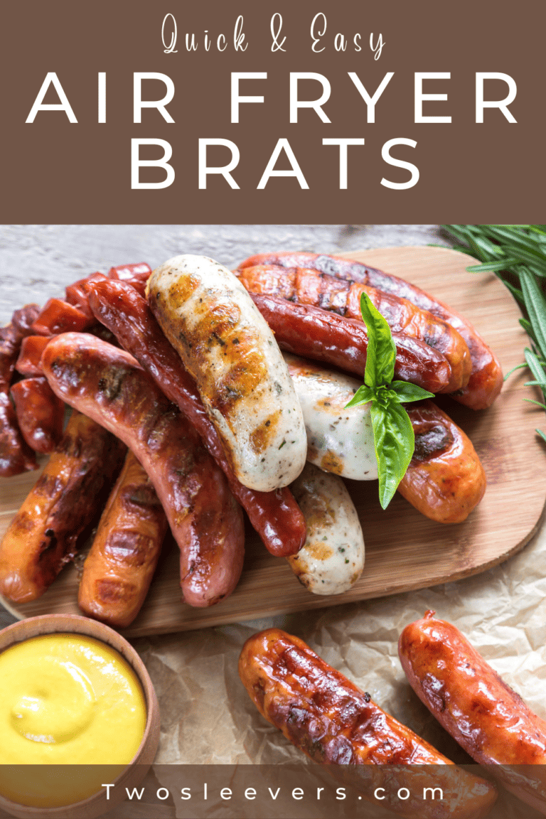 Air Fryer Brats | How To Cook Brats In The Air Fryer - TwoSleevers