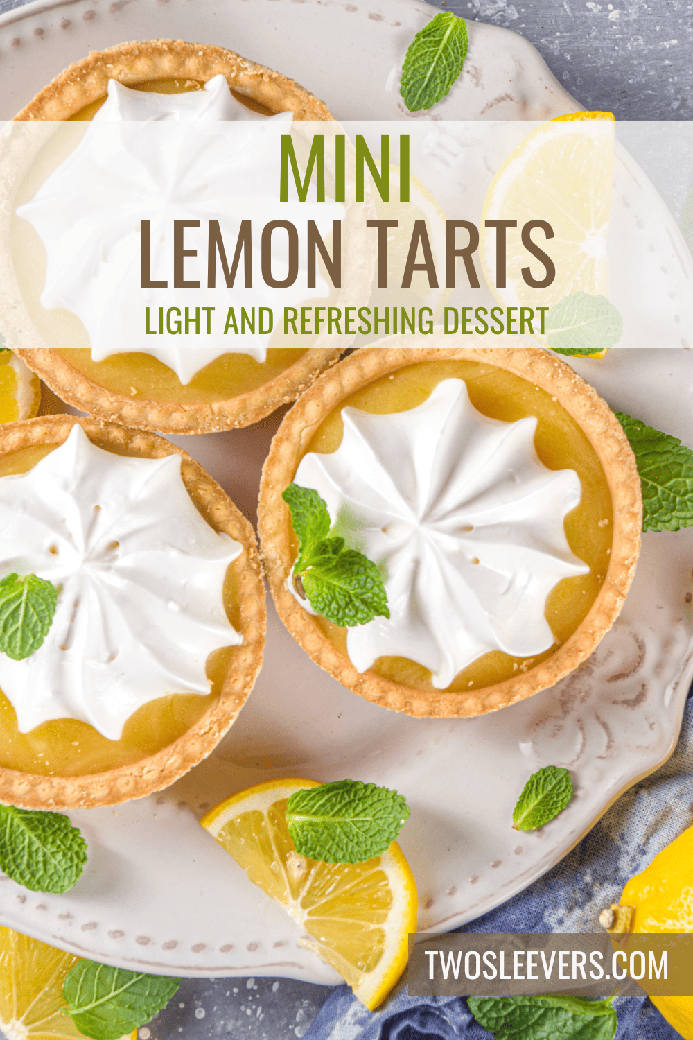 Lemon Tarts | Mini Lemon Tart Recipe - TwoSleevers