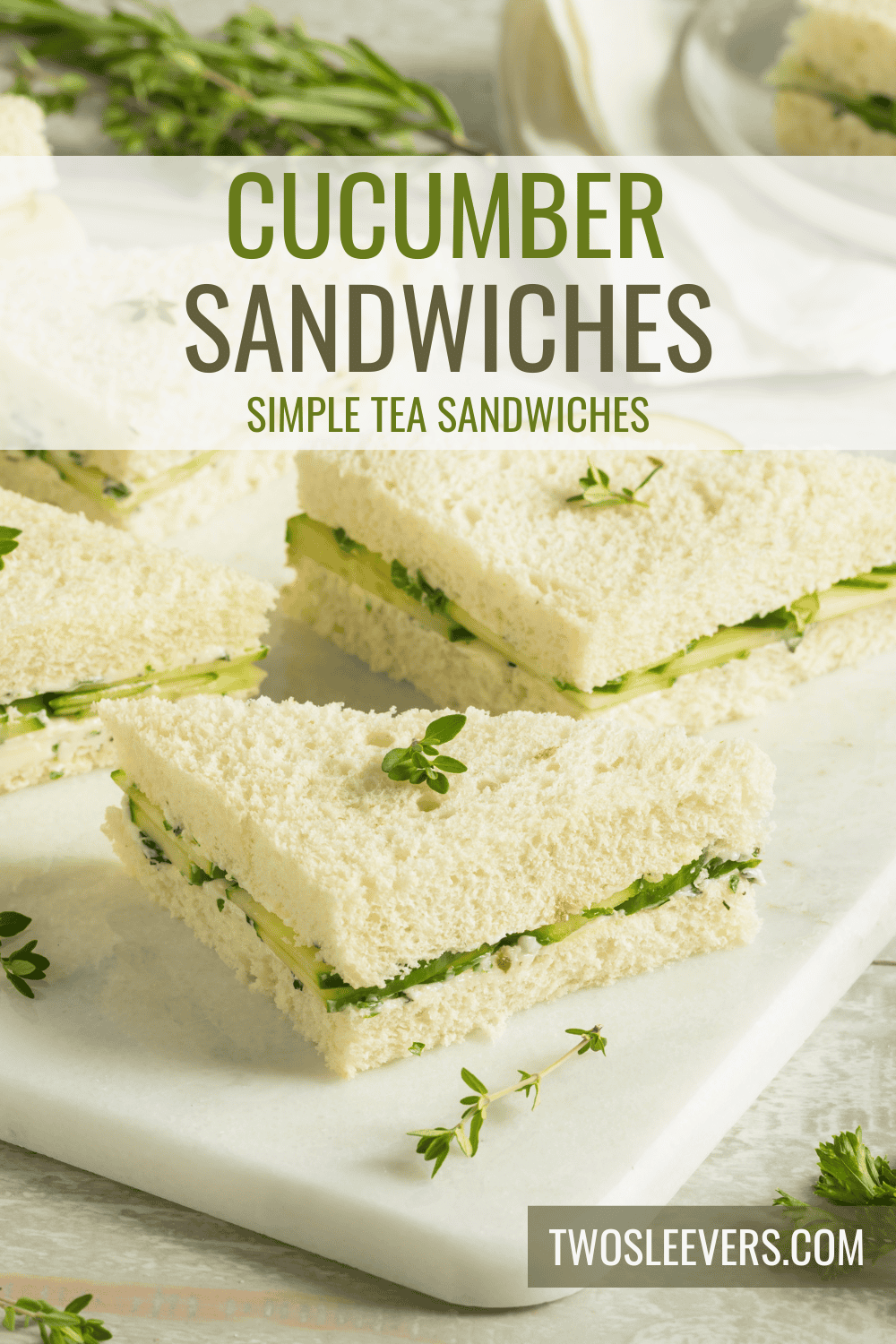 Cucumber Sandwiches | Cucumber Tea Sandwich Recipe