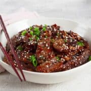 Crispy Beef Recipe | Sweet And Sticky Beef Strips - TwoSleevers