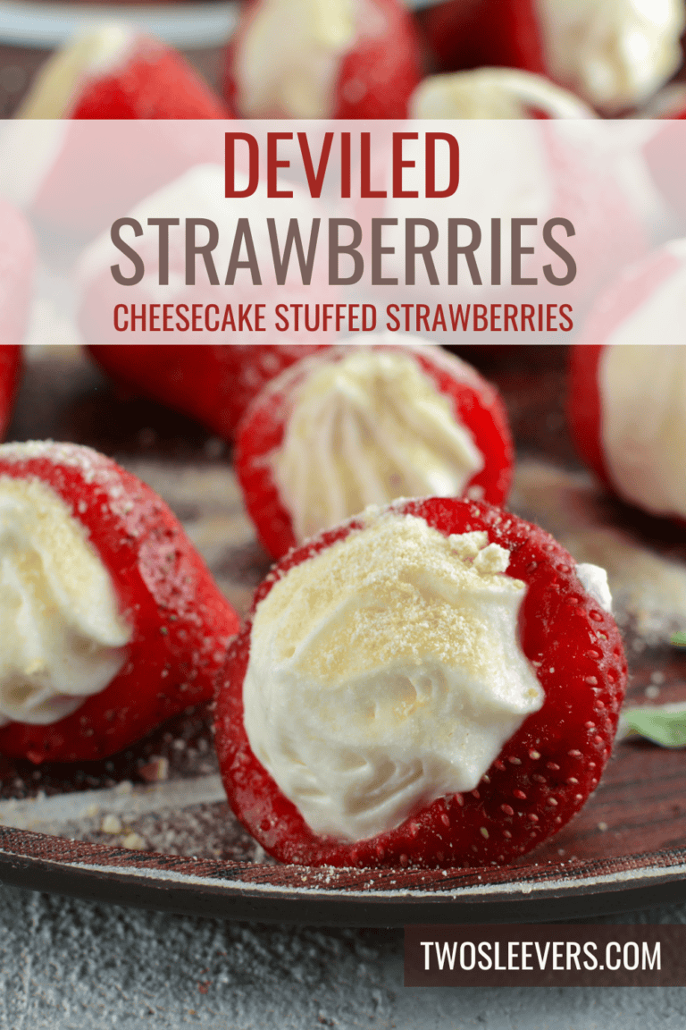 Deviled Strawberries | Cheesecake Stuffed Strawberries