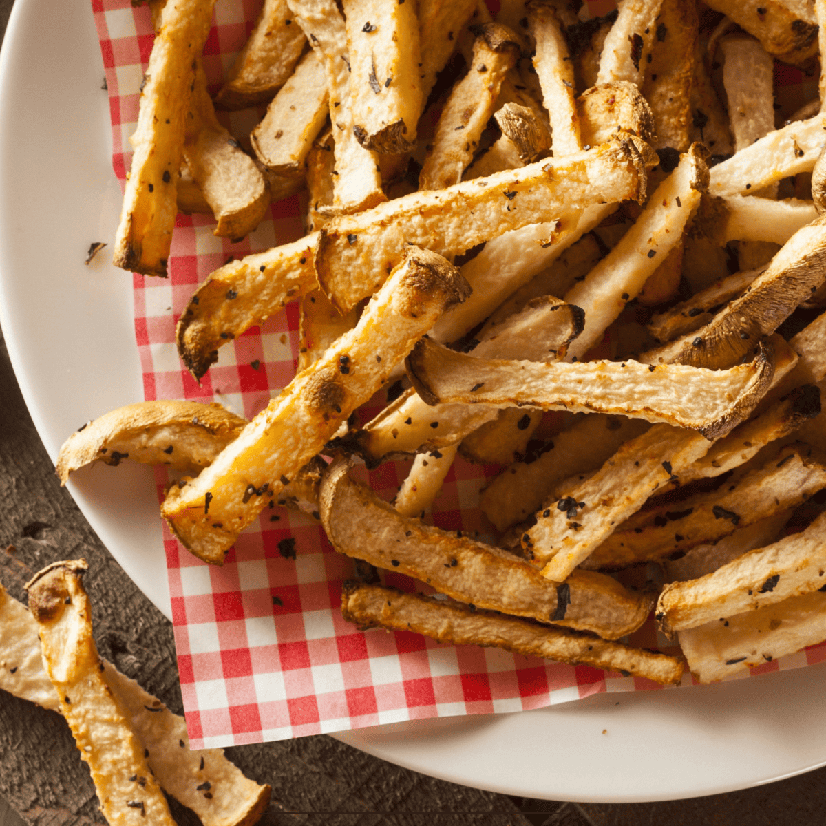 Jicama Fries Recipe | Air Fryer Keto Fries - TwoSleevers
