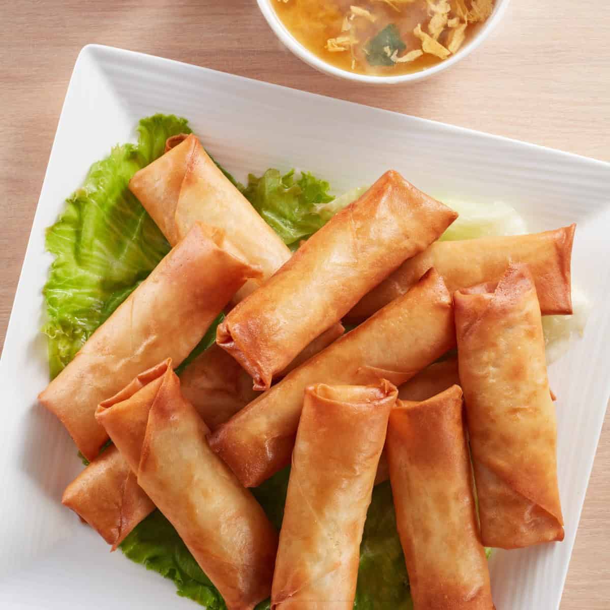 Spring Rolls Recipe | Crispy Air Fryer Spring Rolls - TwoSleevers