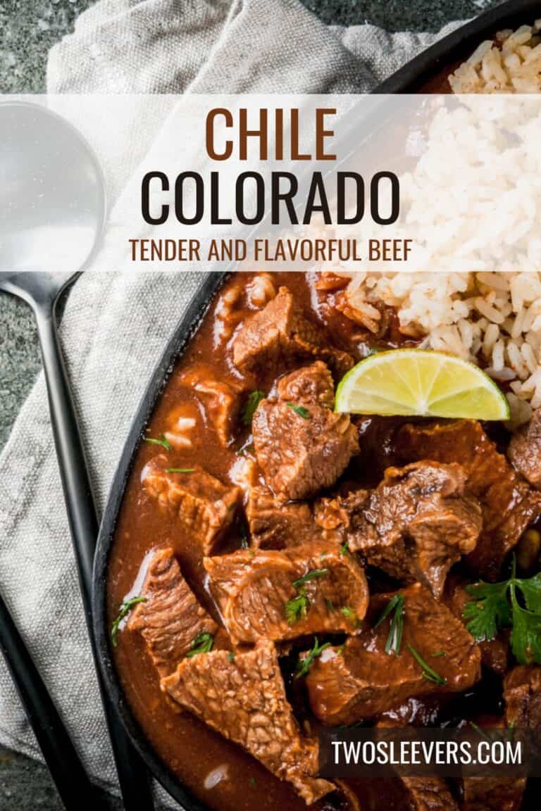 Chile Colorado Recipe | Beef In Red Chili Sauce - TwoSleevers