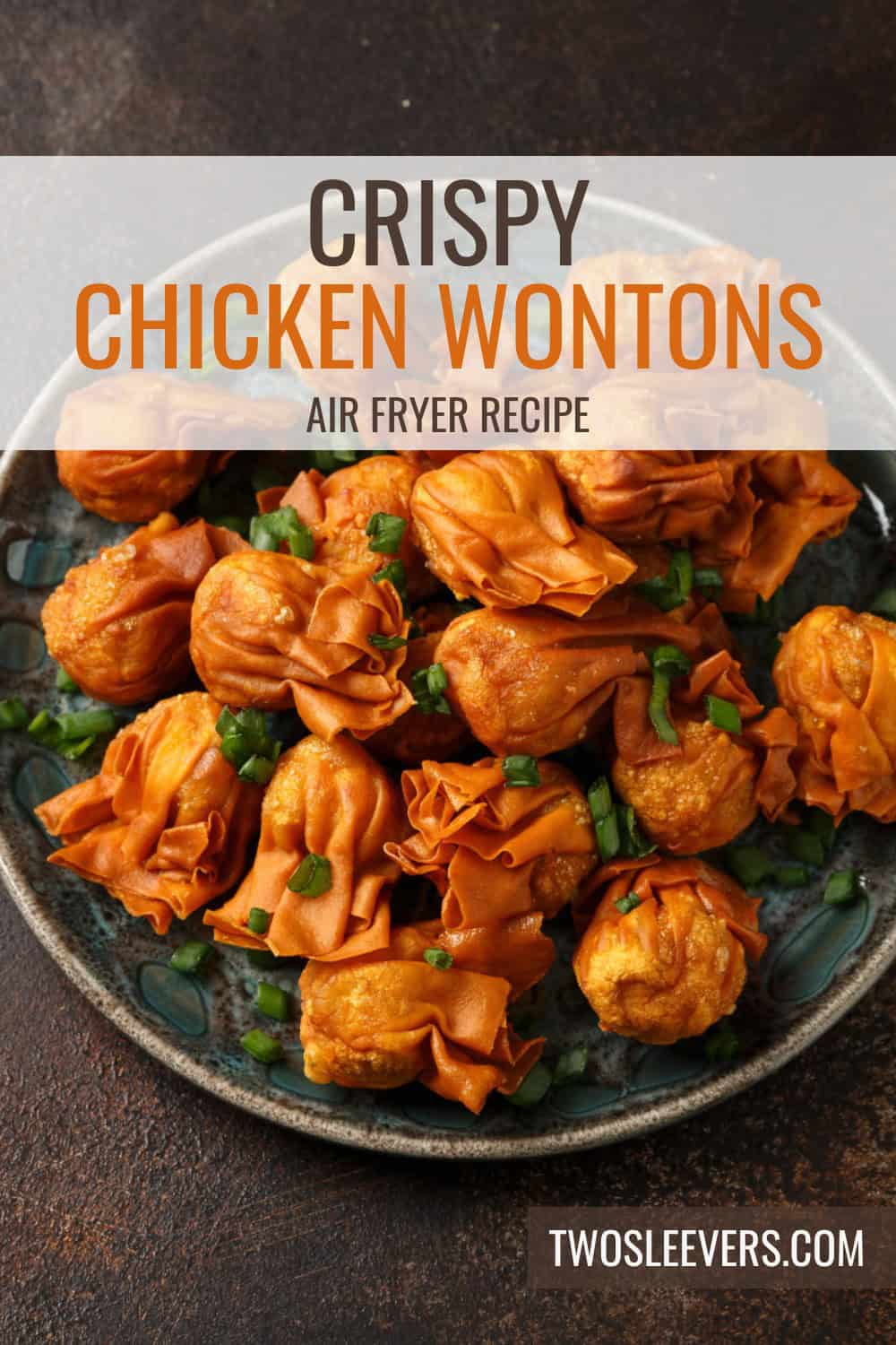 Chicken Wontons | Crispy Chicken Wonton Recipe - TwoSleevers
