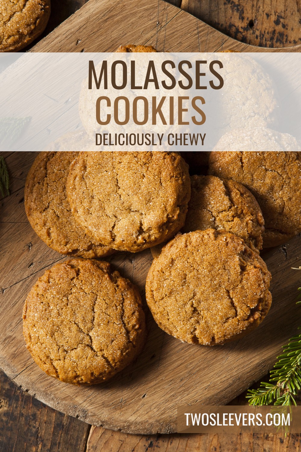 Molasses Cookies | Soft And Chewy Molasses Cookie Recipe - TwoSleevers