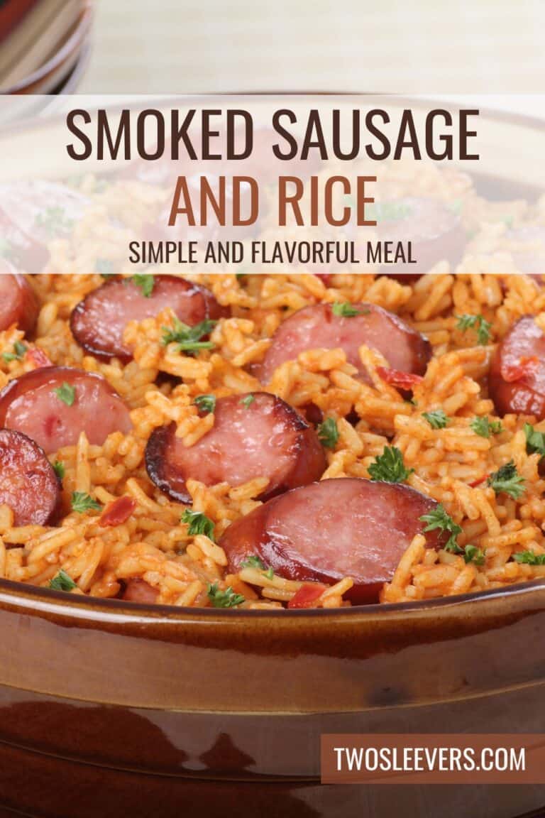 Smoked Sausage And Rice Recipe | Easy Weeknight Meal - TwoSleevers