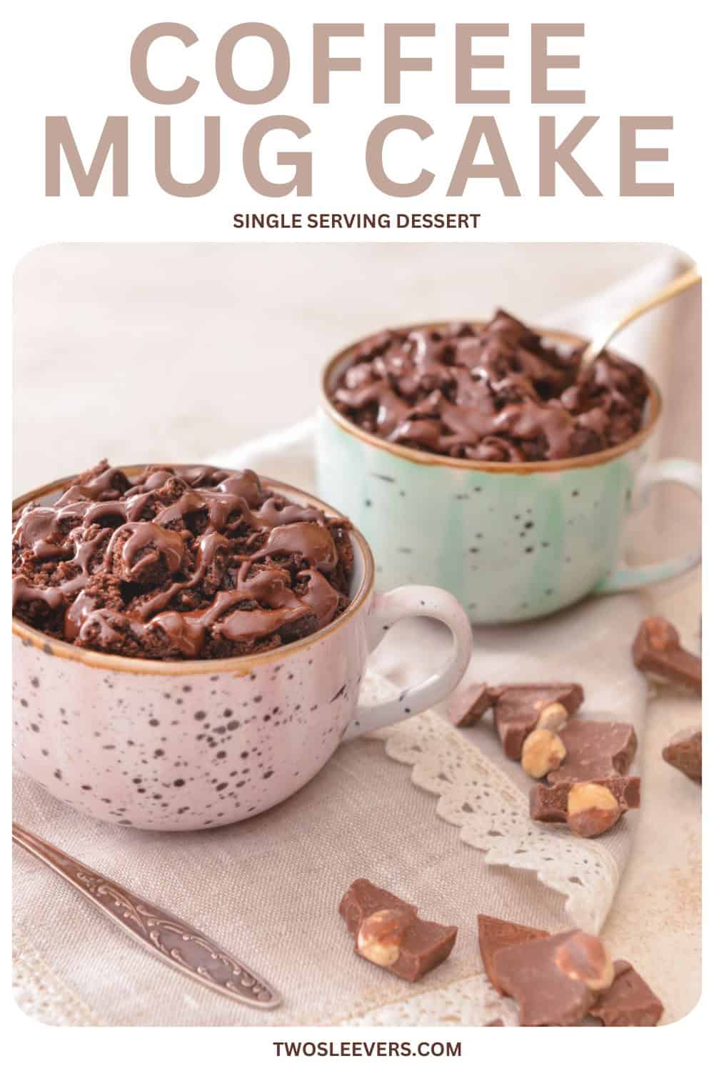 Coffee Mug Cake Recipe | Easy Microwave Coffee Mug Cake - TwoSleevers