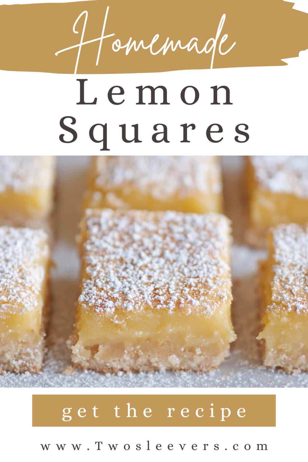 Lemon Squares | Old Fashioned Lemon Square Recipe - TwoSleevers
