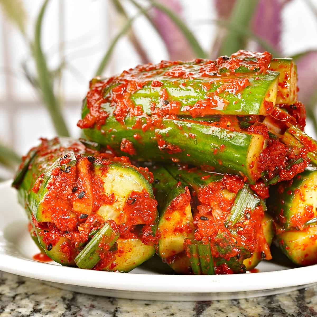 Cucumber Kimchi Recipe | Easy Oi Sobagi - TwoSleevers