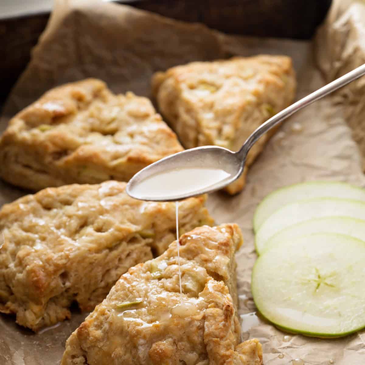 Apple Scones | Easy Homemade Apple Scone Recipe - TwoSleevers