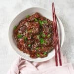 Crispy Beef Recipe | Sweet And Sticky Beef Strips - TwoSleevers