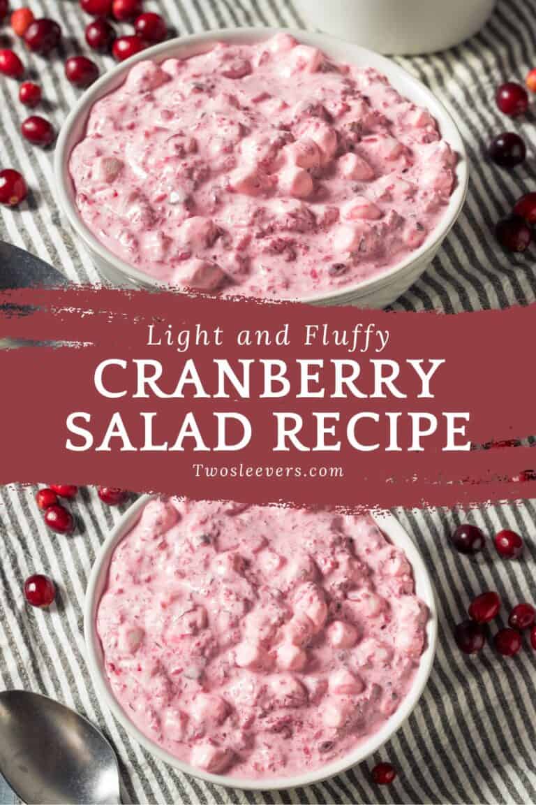 Cranberry Salad Recipe | Simple Cranberrry Side Dish - TwoSleevers