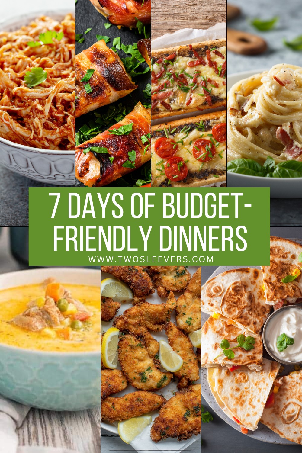Budget-Friendly Dinner Plan | 7 Weeknight Mains On A Budget - TwoSleevers