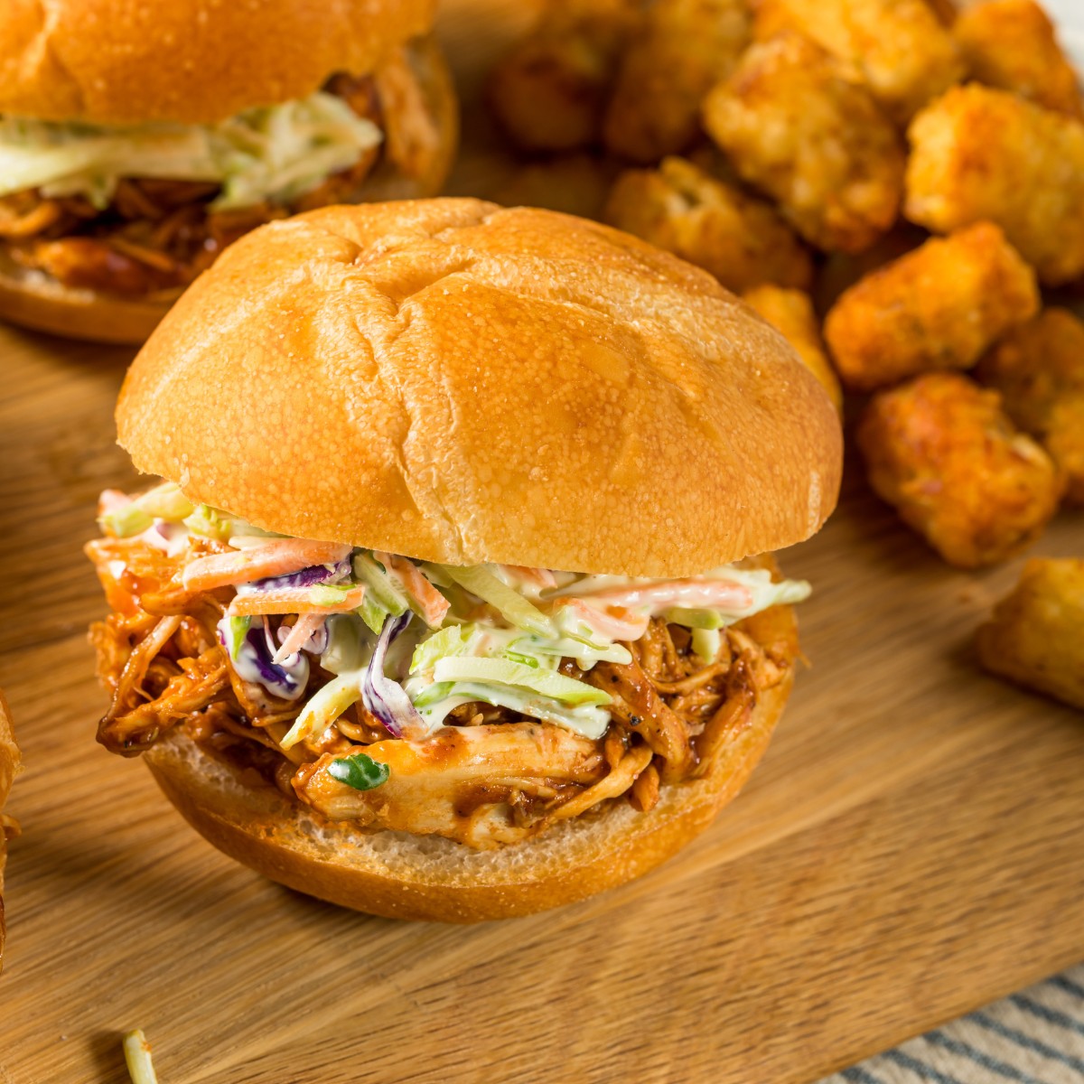 Buffalo Chicken Sliders | Crockpot Chicken Sliders - TwoSleevers